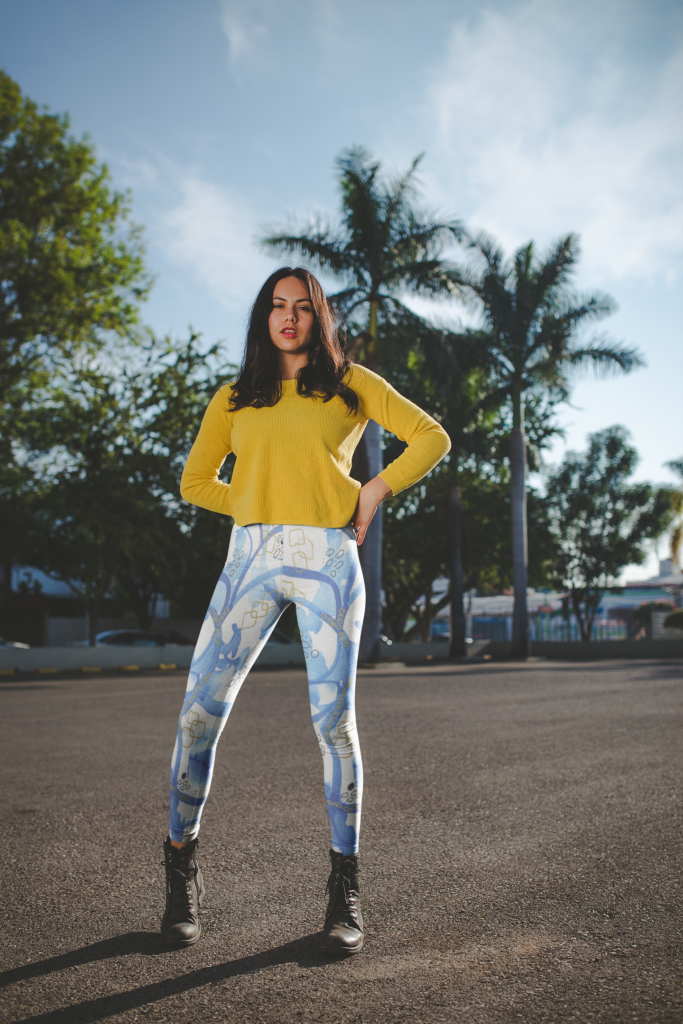 Blue Crush High Waist Leggings with Pockets - Shelly Rae Designs